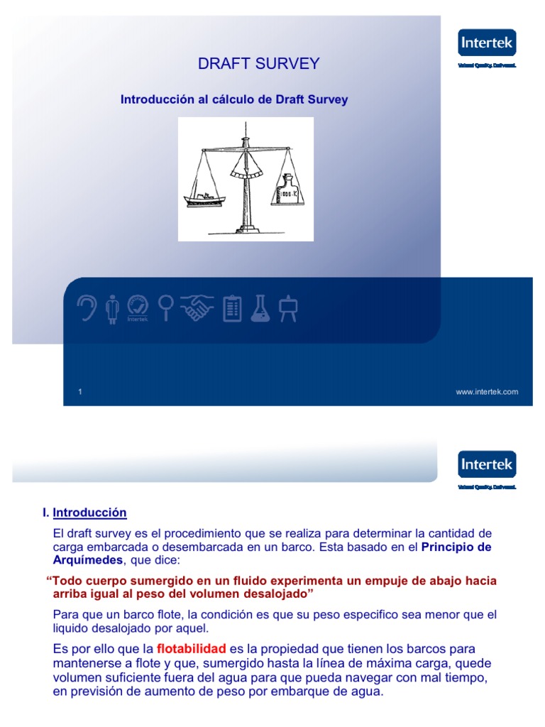 Draft Survey | PDF | Líquidos | Buques