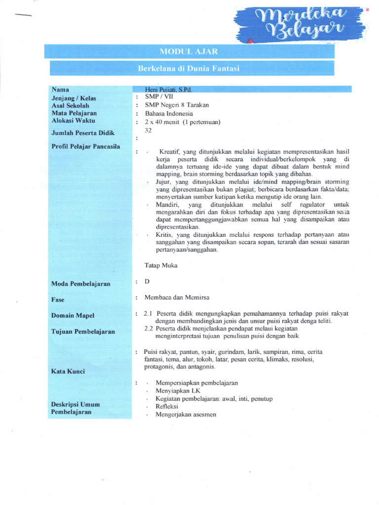 Modul Ajar Heni | PDF