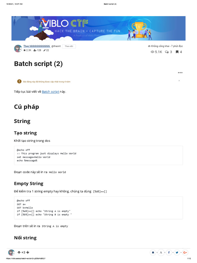 (Hay) Batch Script | PDF