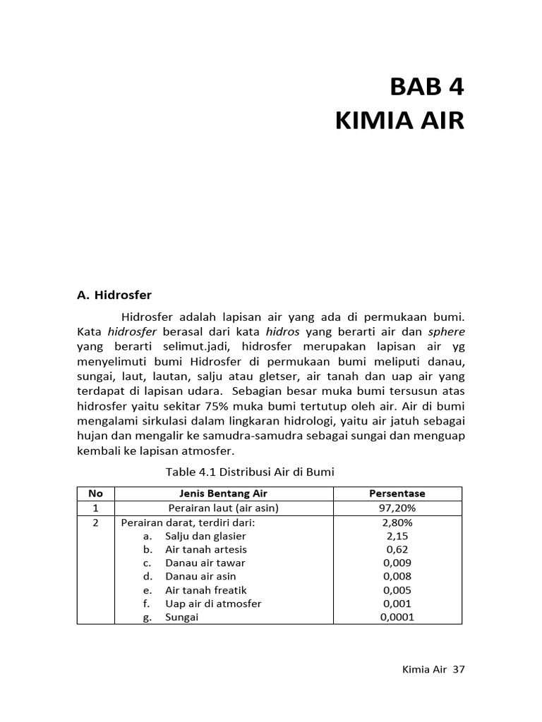Kimia Air | PDF