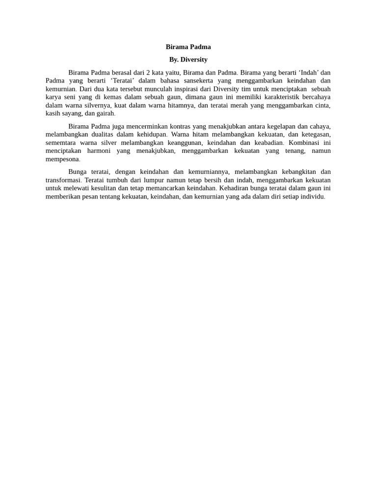 #2 Birama Padma Diversity | PDF