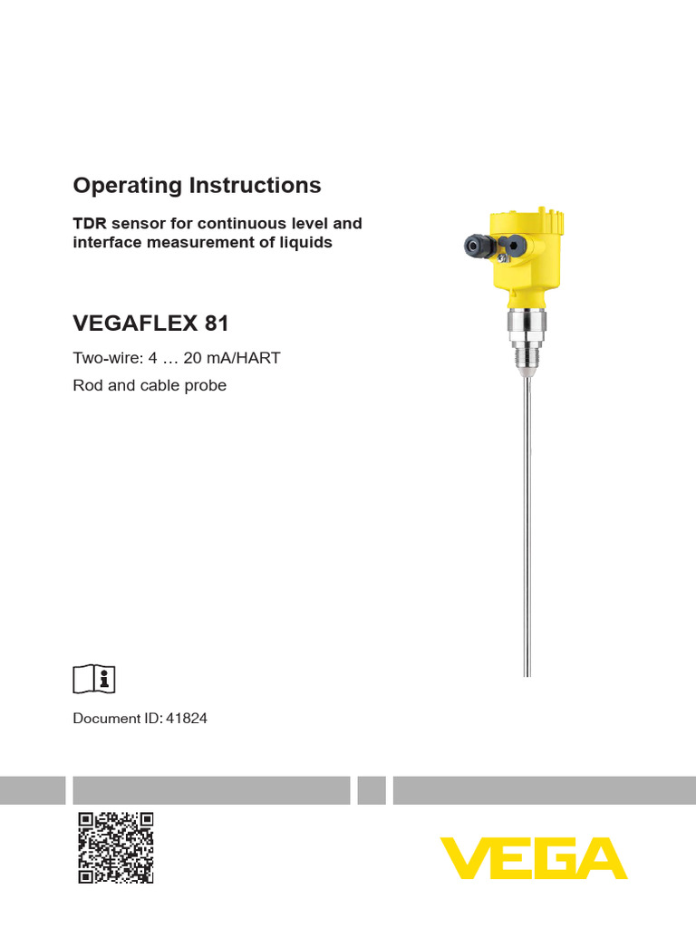 en VEGAFLEX 81-4-20 MA HART Two Wire Rod and Cable Probe | PDF ...