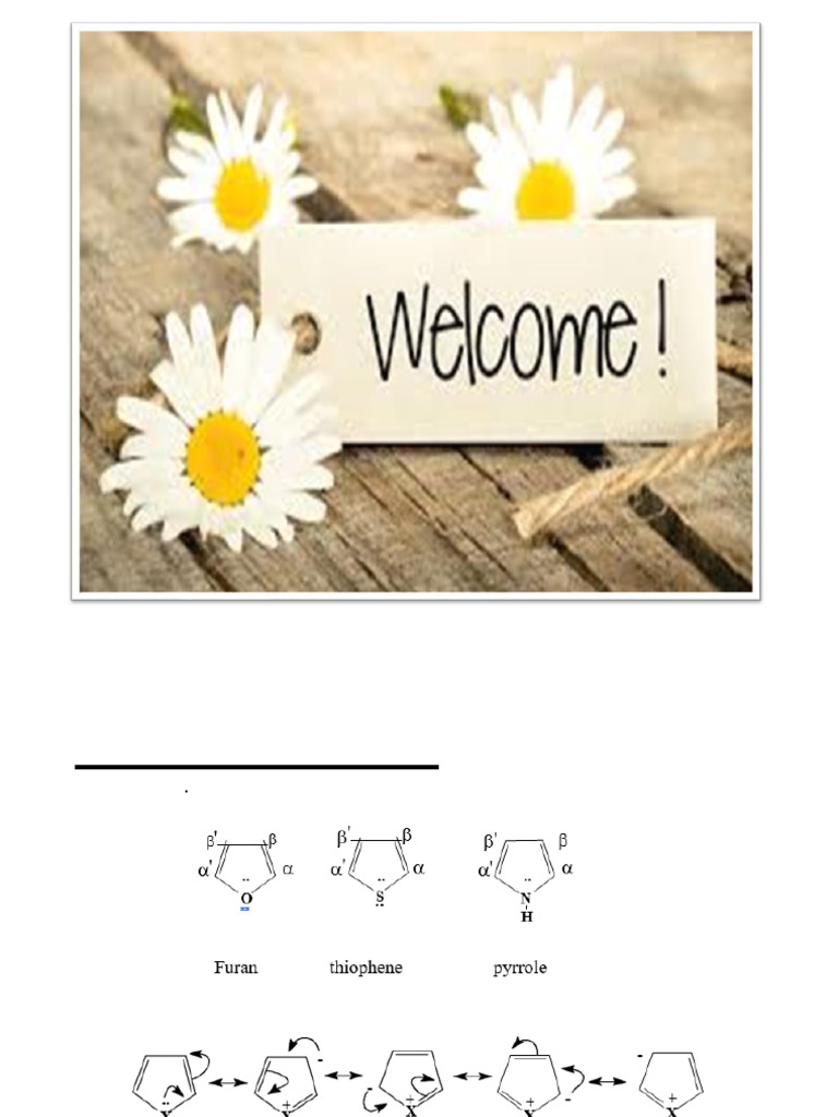 Lec. 3 Five Mem. Heterocyclic Compounds | PDF | Chemical Reactions ...