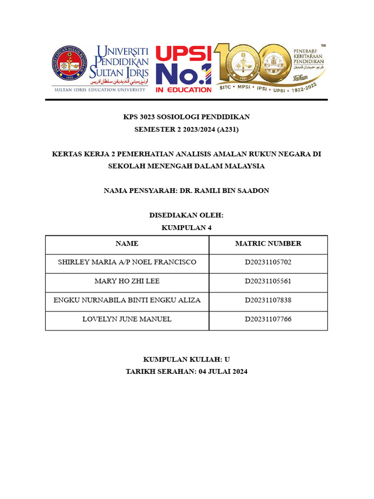 Tugasan KPS 2 - Final | PDF