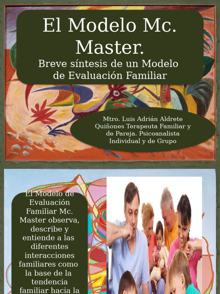 Presentación 8. El Modelo Mc. Master. | PDF | Las emociones | Comportamiento