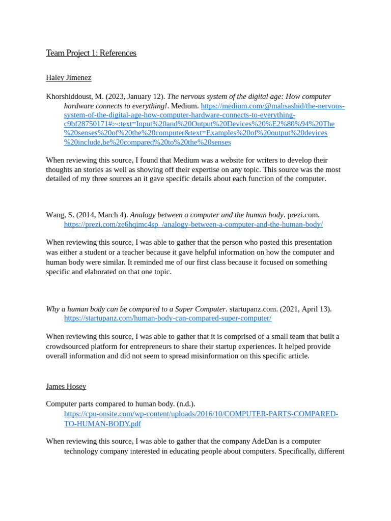 Team Project 1 | PDF | Computing