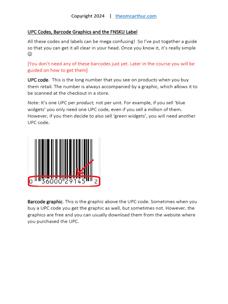UPC+Codes+and+More+V6 | PDF | Universal Product Code | Barcode