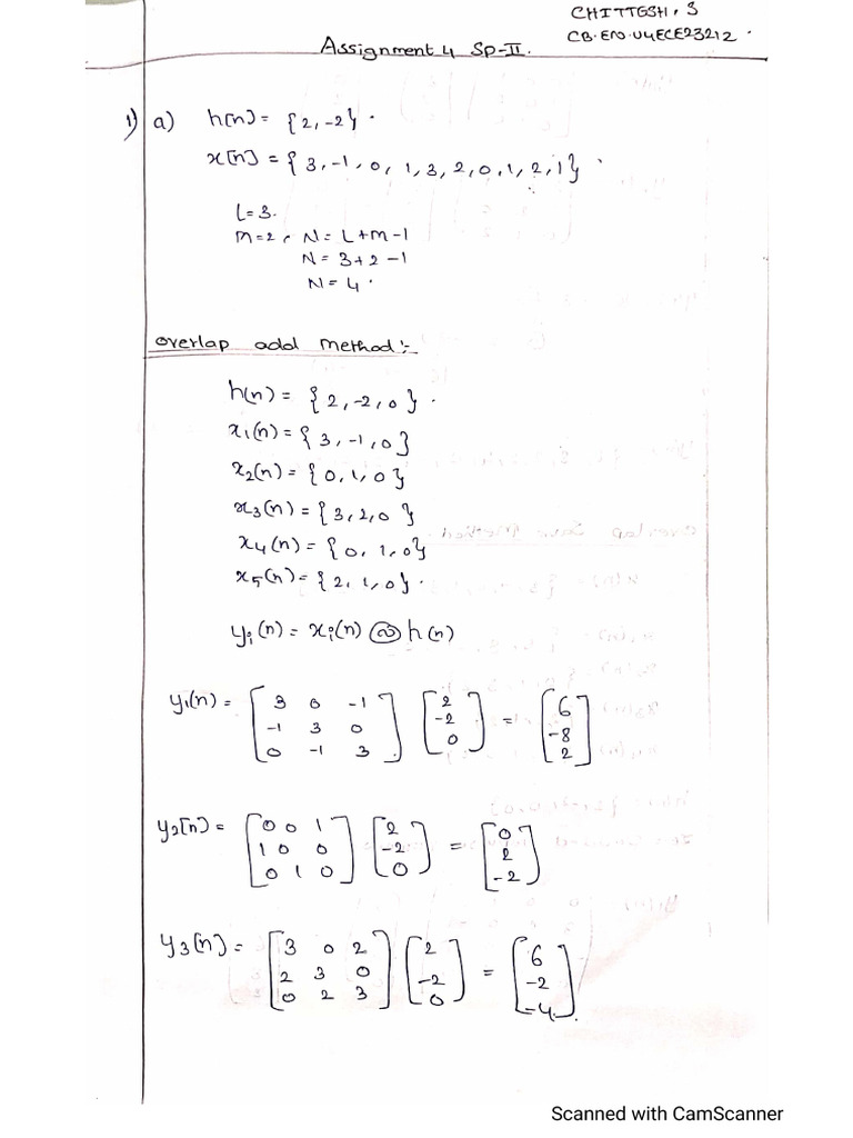 Signal Assignment 4 | PDF
