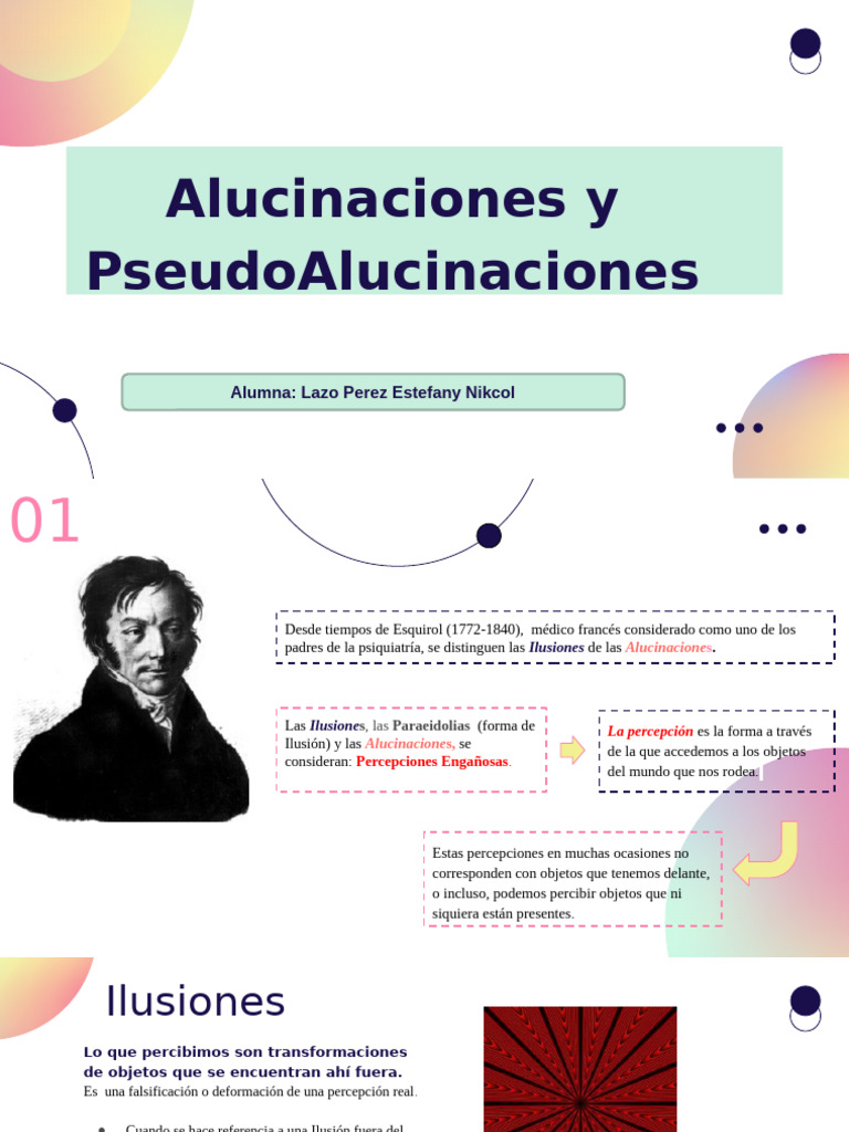 Alucinaciones y Pseudoalucinaciones | PDF | Alucinación | Percepción