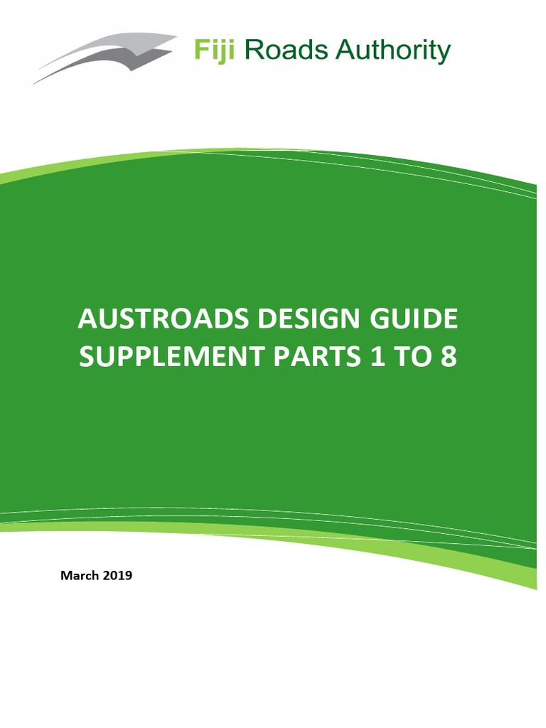 FRA Design Guide Supplement Parts 1 To 8 Rev V 3.0 | PDF | Intersection (Road) | Road Infrastructure