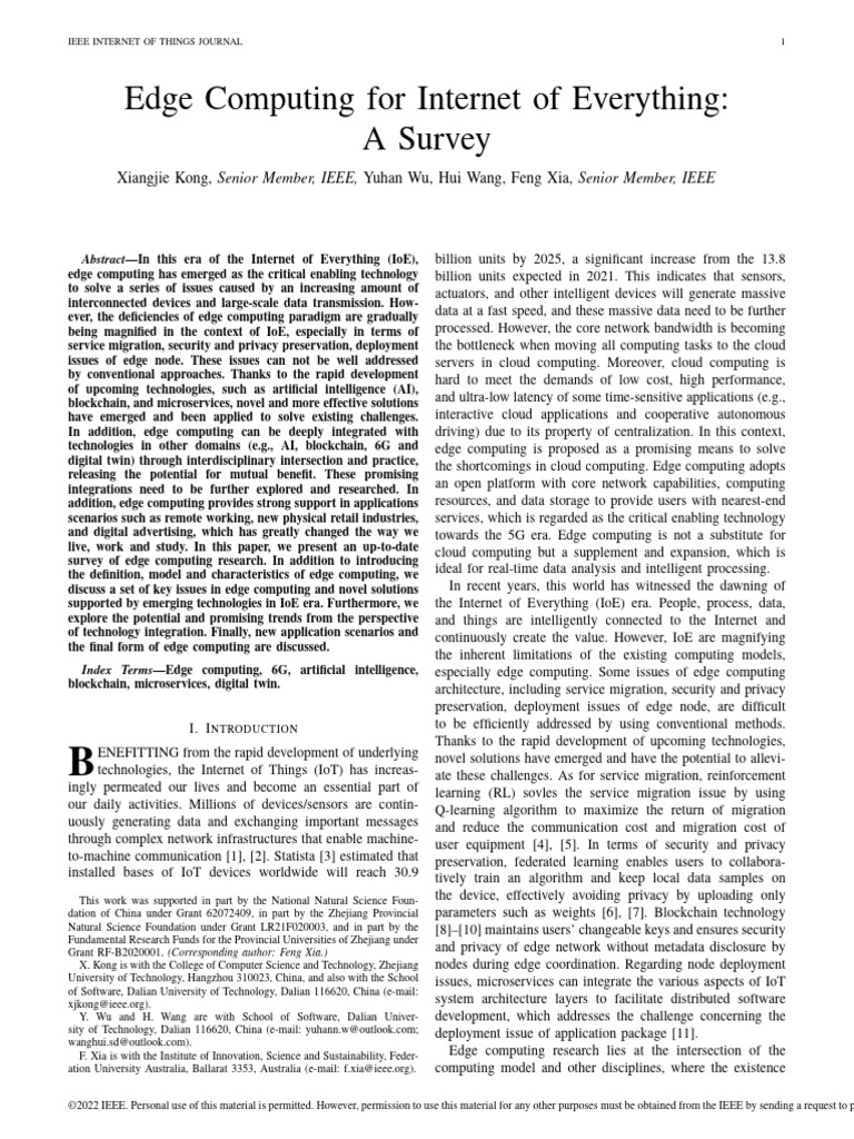 Edge Computing in the Internet of Everything | PDF | Computer Network ...