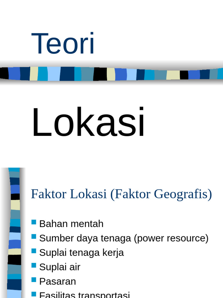 Teori lokasi | PDF