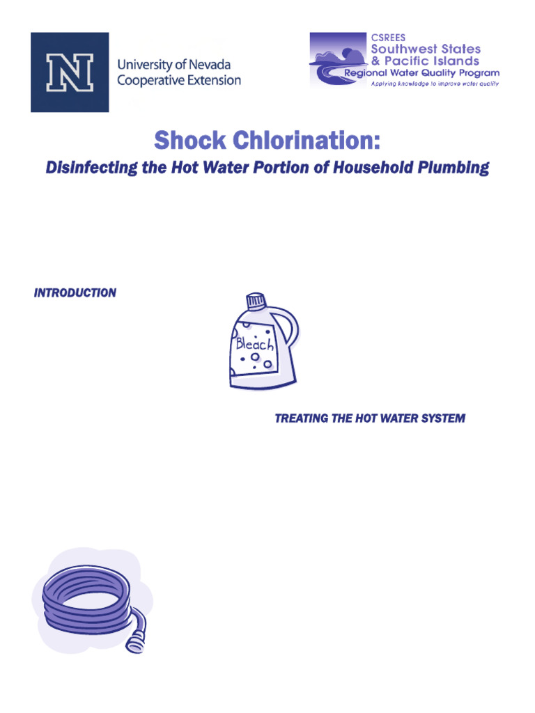 NVCoop Ext - Shock Chlorination - Disinfection The Hot Water Portion of ...