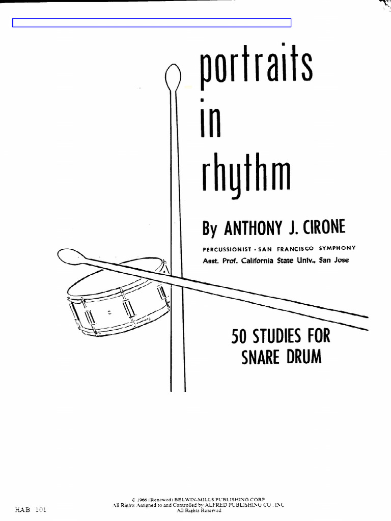 Cirone Snare Drum Etude | PDF