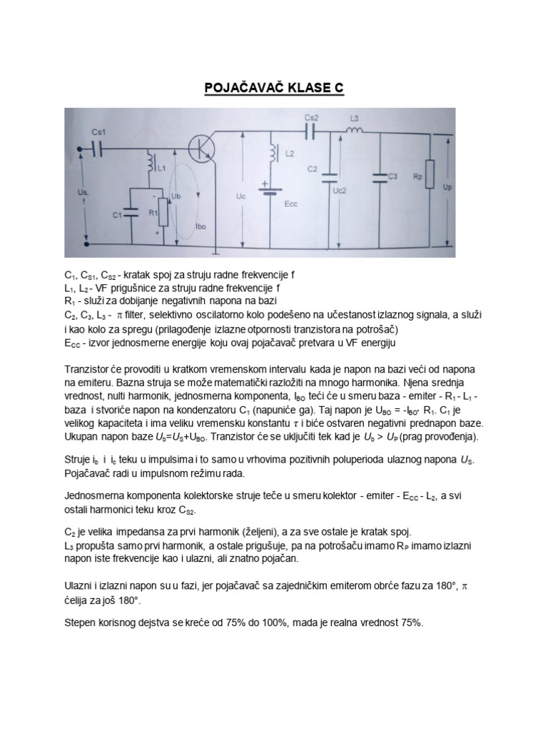 Pojacavac Klase C | PDF
