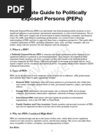 PEP Declaration Form | PDF | Justice | Crime & Violence