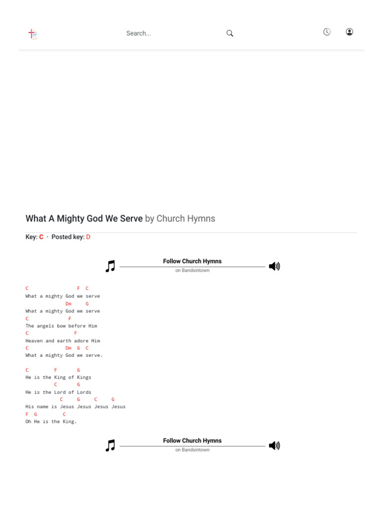 What A Mighty God We Serve - The Angels | PDF | Religion & Spirituality