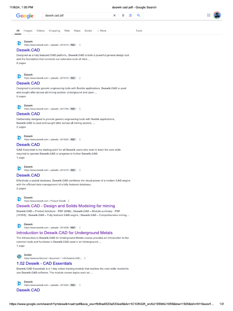 Deswik Cad PDF | PDF