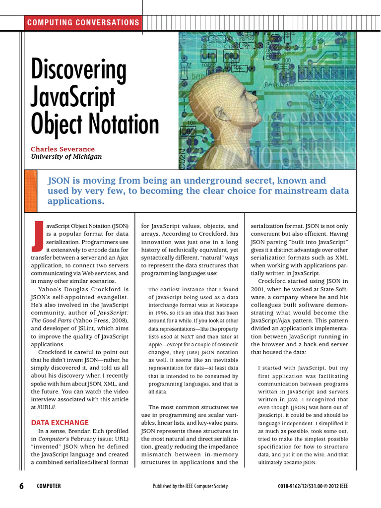2012 04 Douglas Crockford | PDF | Json | Xml