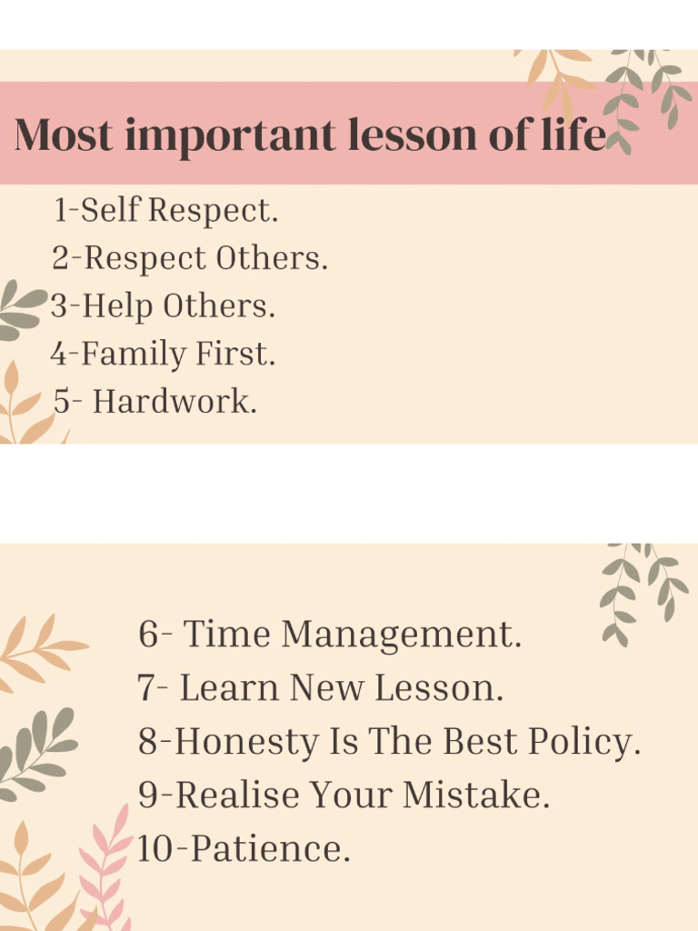 Most Important | PDF