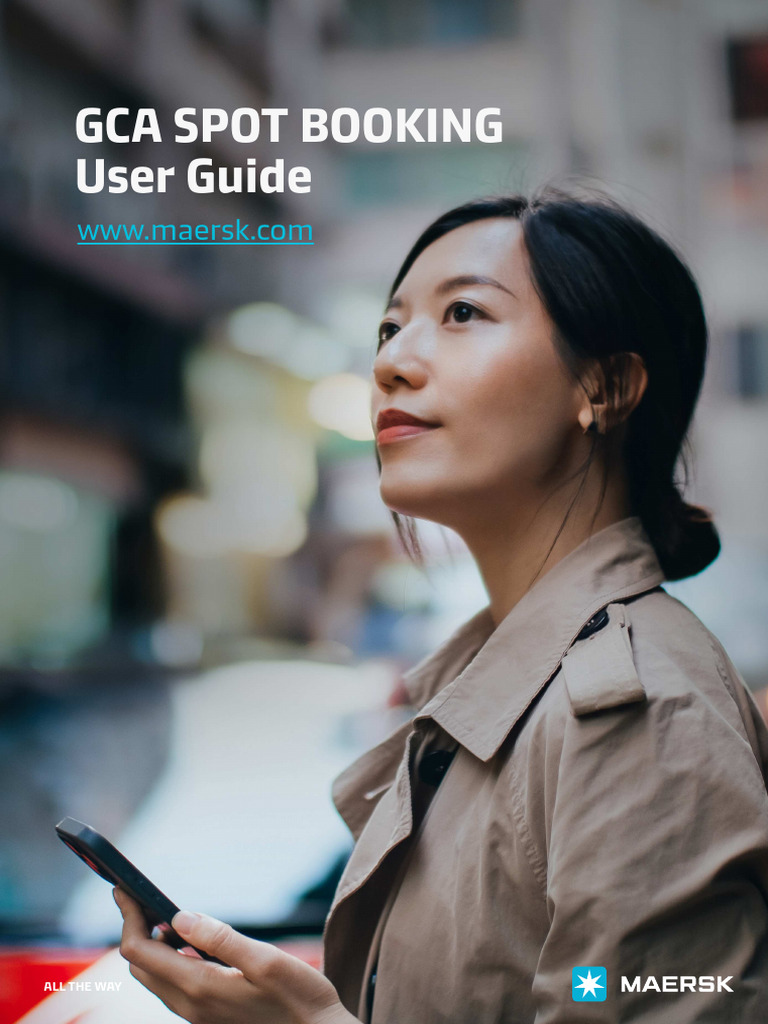 Maersk Spot Booking User Guide | PDF | Login