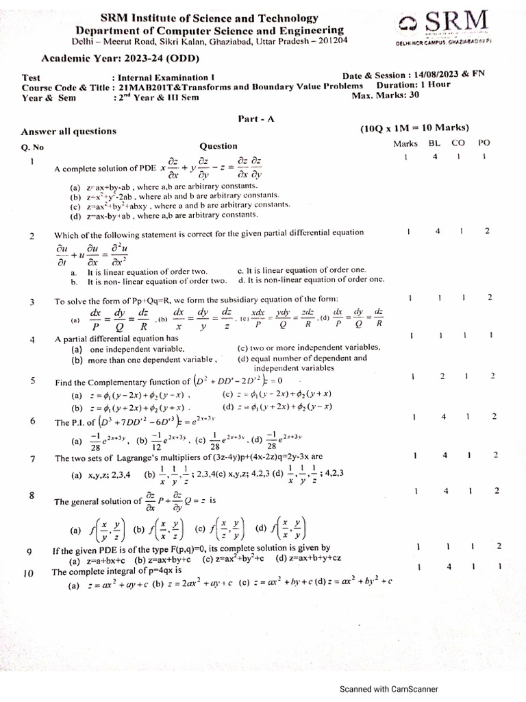 Maths Sem 3 | PDF