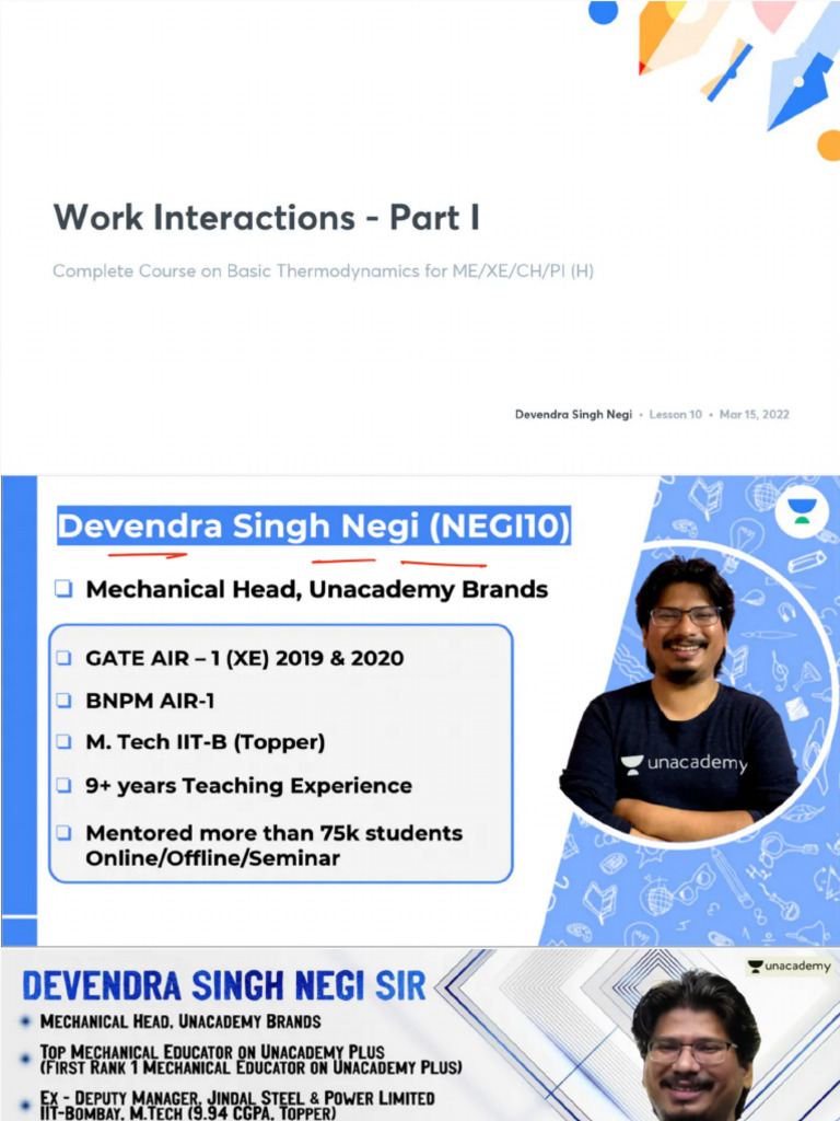 Work Interactions Part I | PDF