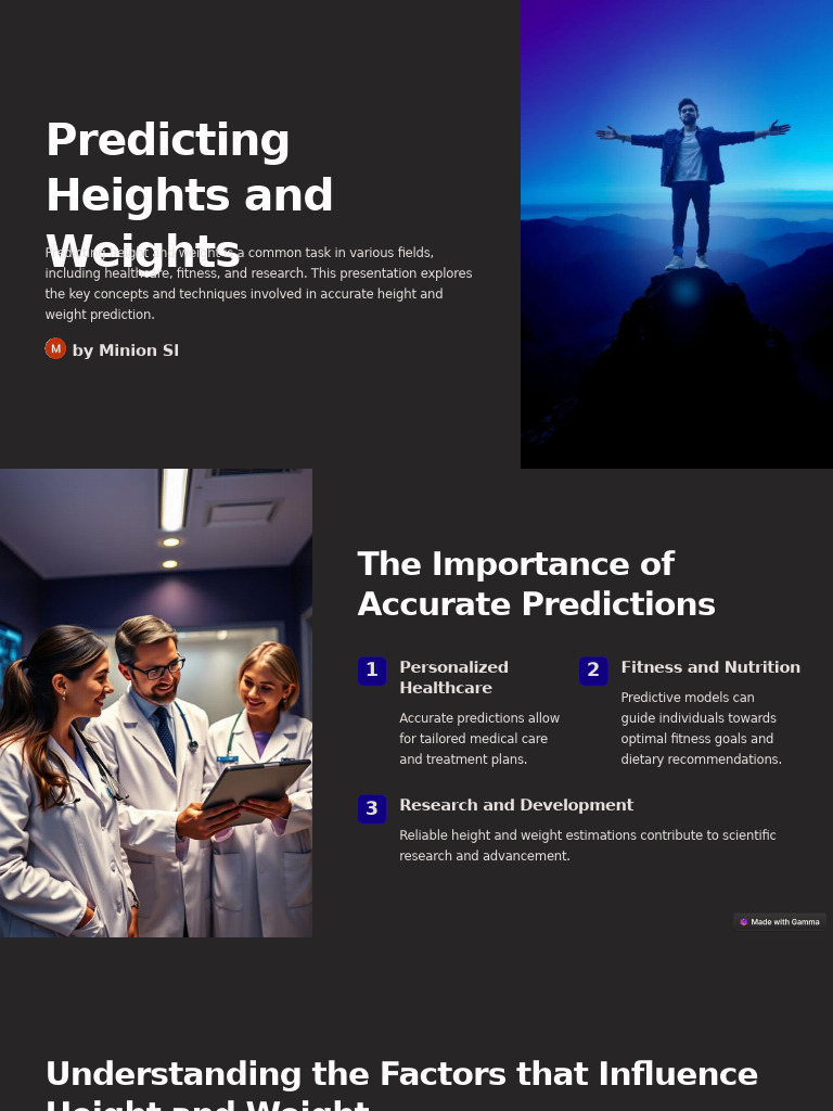 Predicting Heights and Weights | PDF | Regression Analysis | Prediction