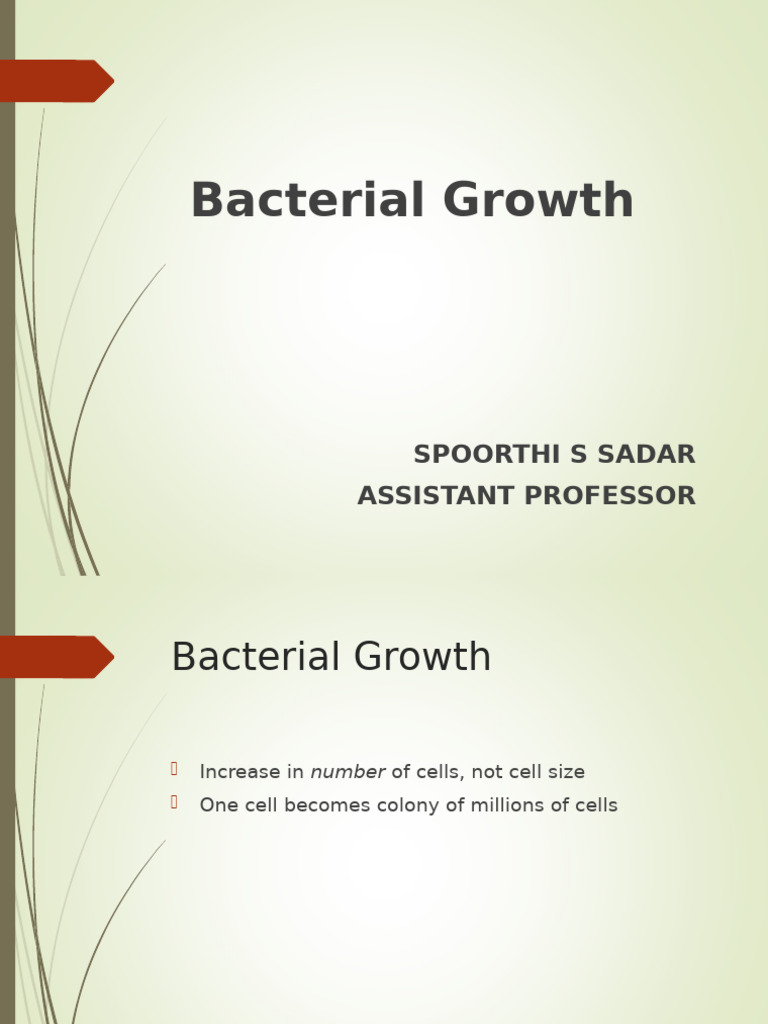 Bacterial Growth | PDF | Bacteria | Ph