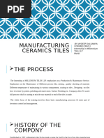 Ceramic Tile Manufacturing Processs | PDF | Tile | Mill (Grinding)