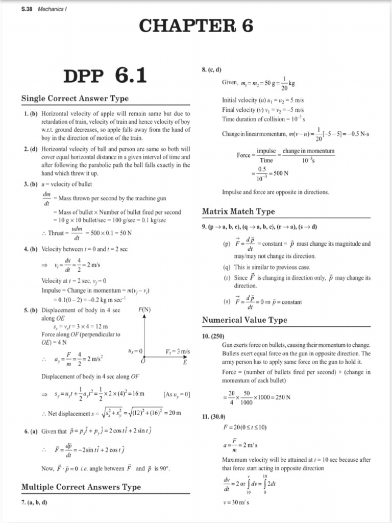Newton's Laws of Motion (Without Friction) DPP Solution | PDF