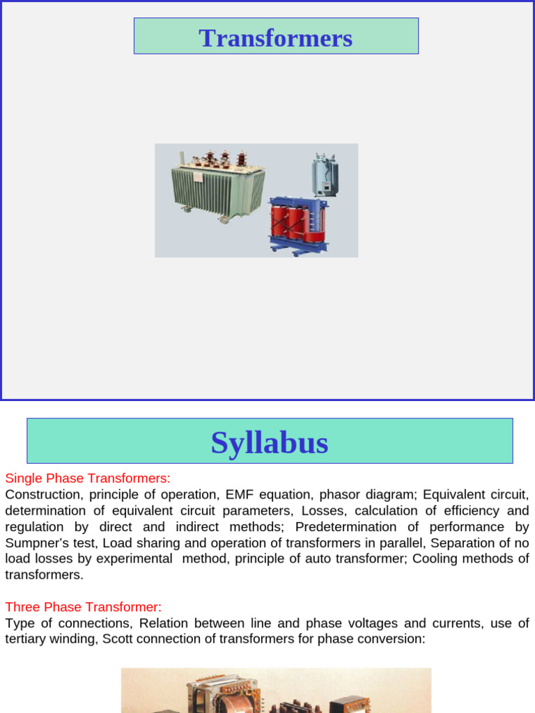 Transformers | PDF | Transformer | Inductor