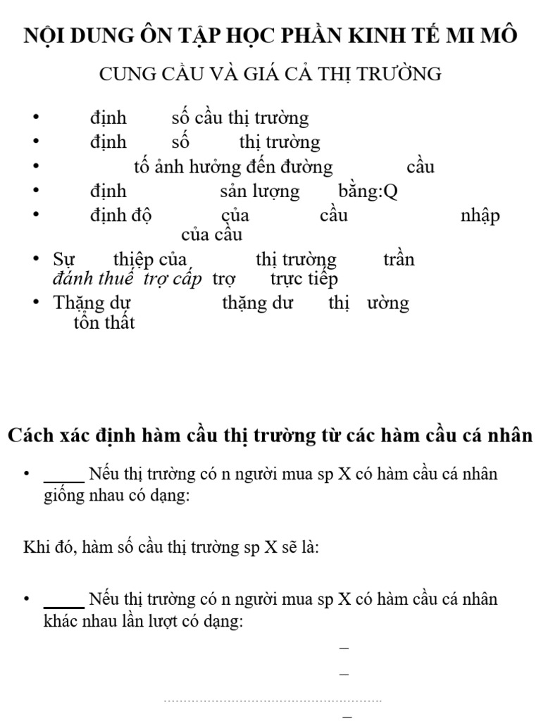NỘI DUNG ÔN TẬP CHI TIẾT KTVM | PDF