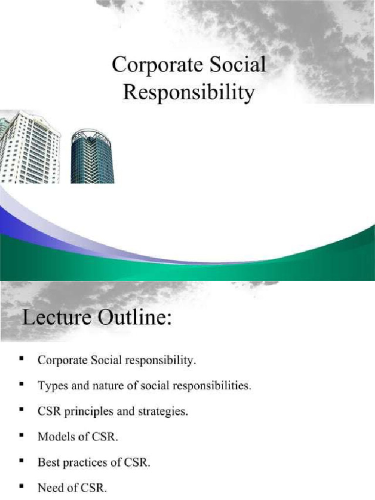 CSR and SDG | PDF
