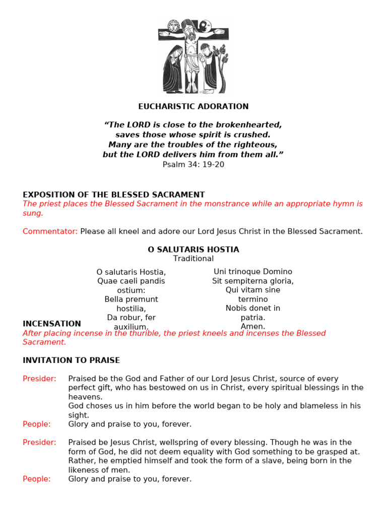 DAY 2 Eucharistic Adoration | PDF | Eucharist | Jesus