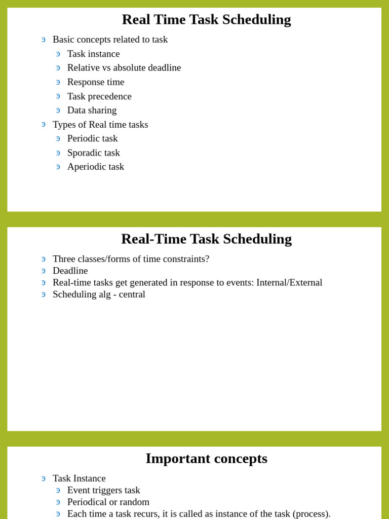 Real-Time Task Scheduling1 | PDF | Real Time Computing | Computer Architecture