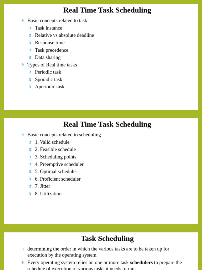 Real-Time Task Scheduling2 | PDF | Scheduling (Computing) | Real Time Computing