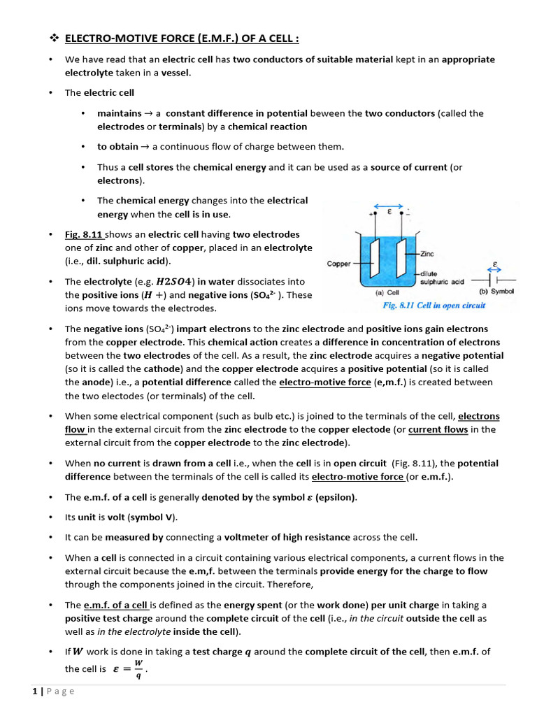 03 Current Electricity | PDF | Series And Parallel Circuits | Electrode