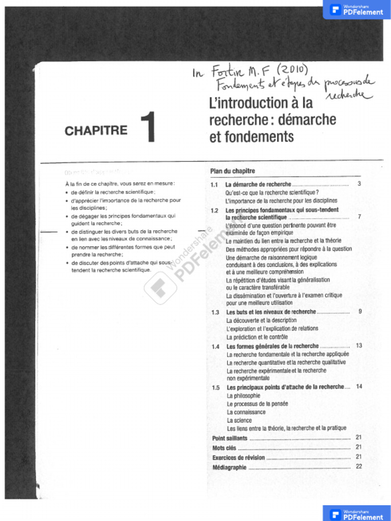 S2 - Fortin, 2010 (Chap. 1) (1) - Copier | PDF