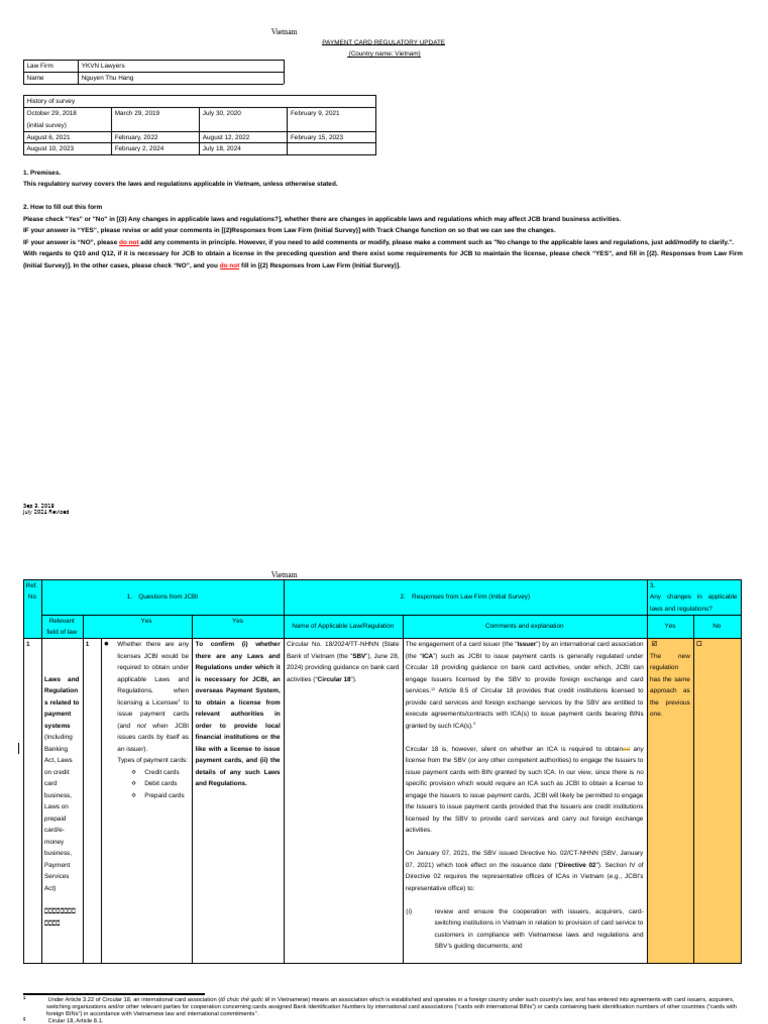 【Vietnam】SheetB MHM20240605 YKVN 20240718 | PDF | License | Payments