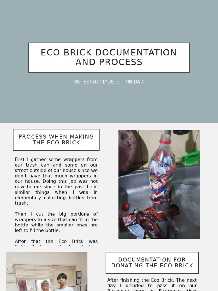 Eco Brick Documentation and Process | PDF