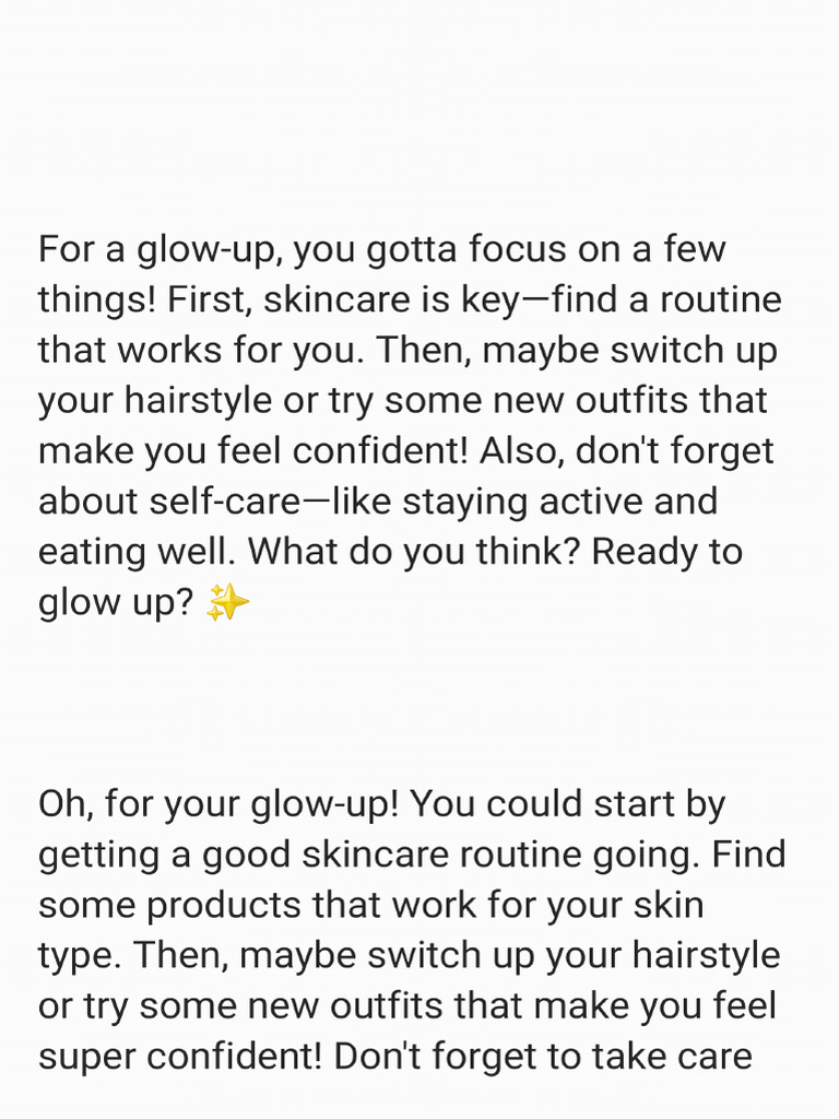 Glow-up ‍♀️_241108_073247 | PDF