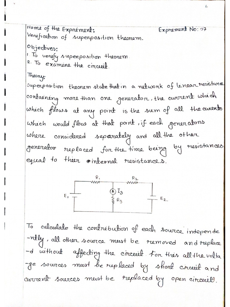 Superposition Theorem | PDF