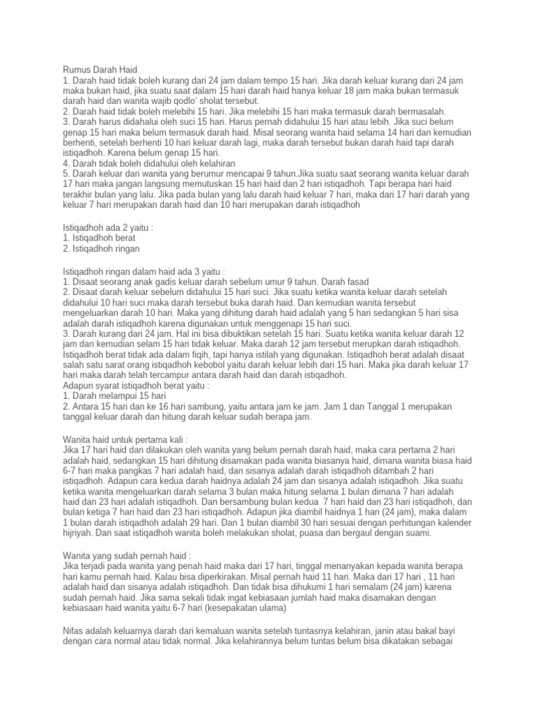 Fiqih Haid Buya Yahya | PDF