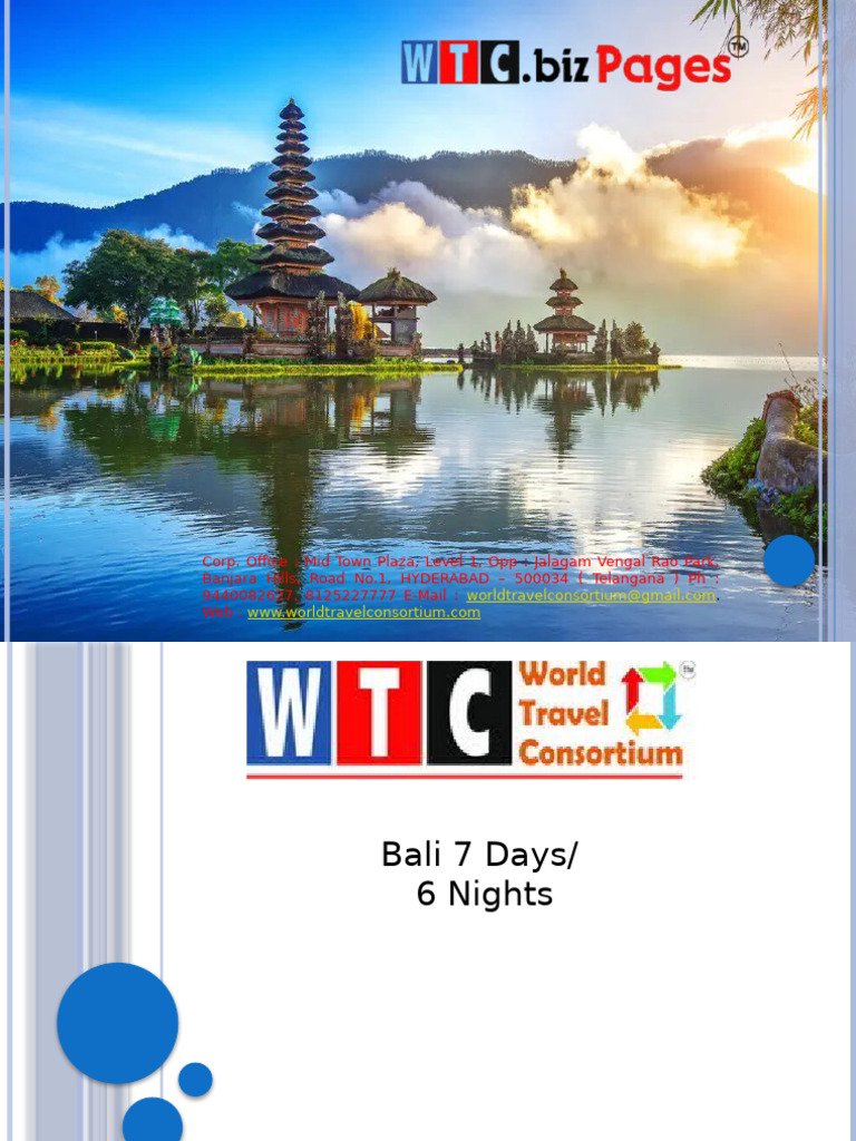 Bali 7D-6N | PDF | Credit Card | Payments