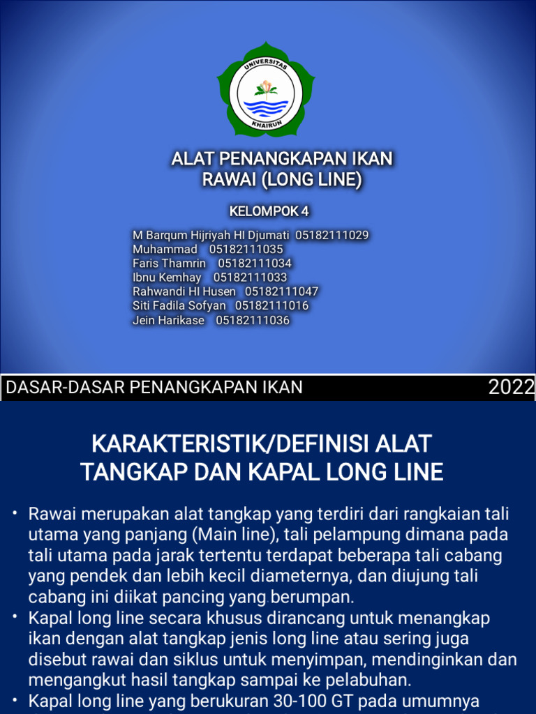 Rangkaian Pancing Rawai untuk Ikan | PDF