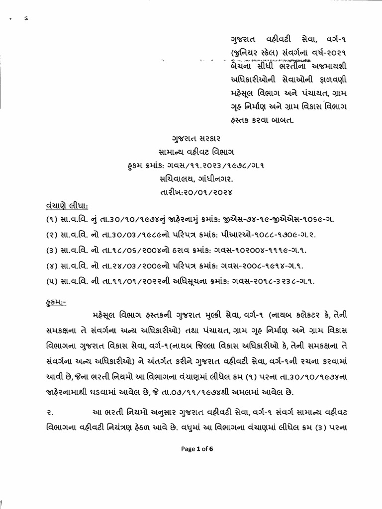 2021 Batch Allotment Order Dt.20-01-2024 | PDF