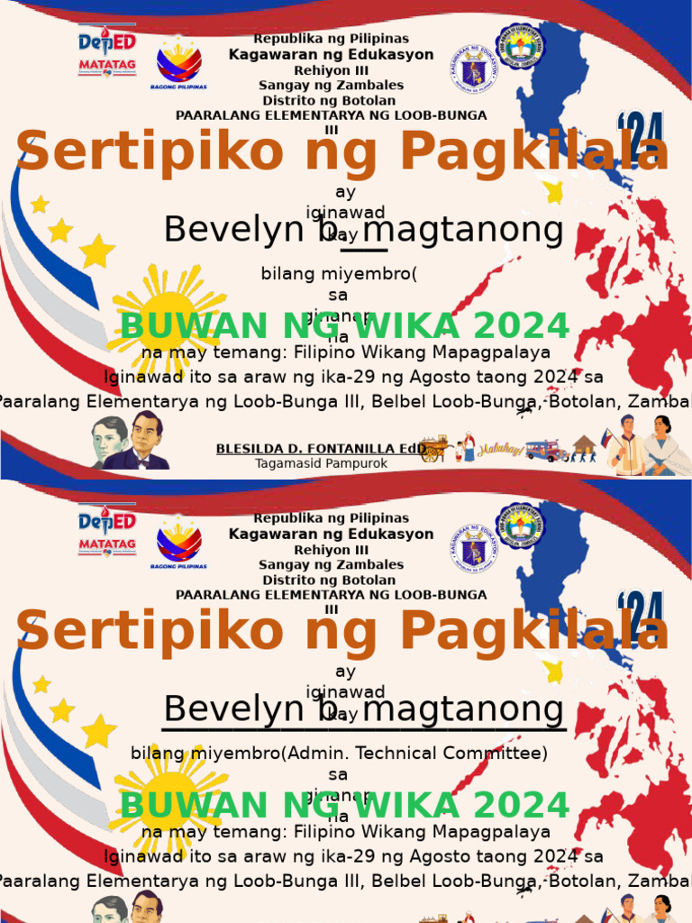 Sertipiko NG Pagkilala | PDF