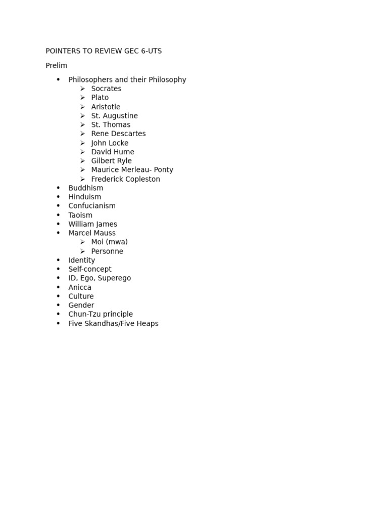 Pointers To Review | PDF | Philosophy | Science & Mathematics