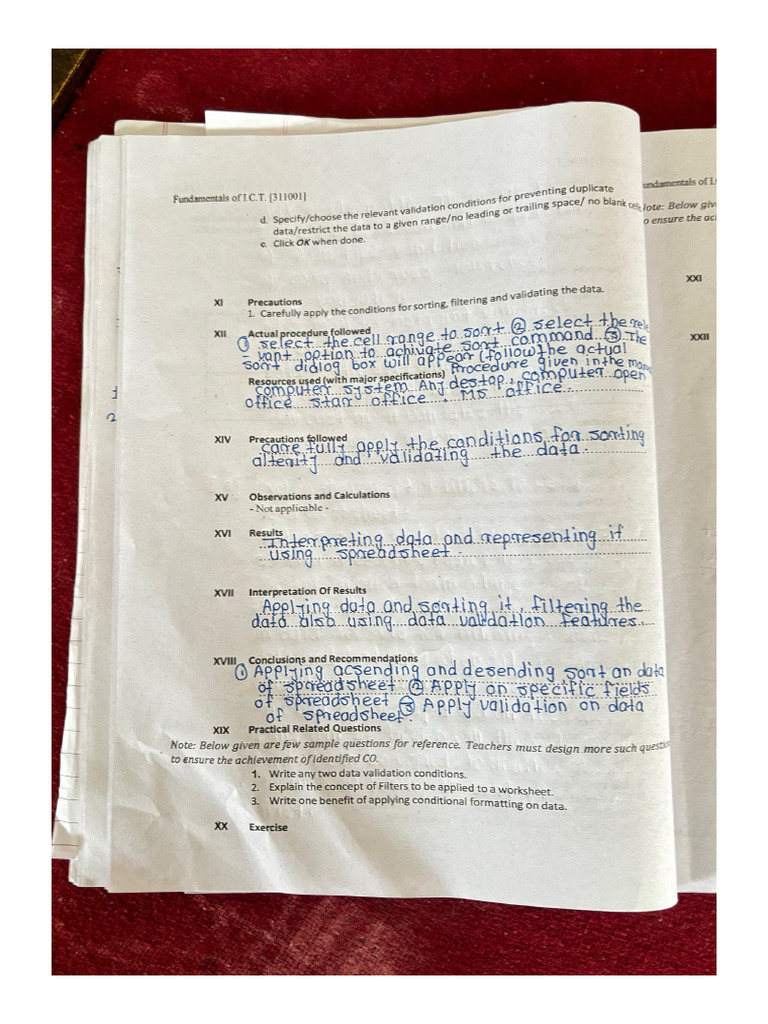 ICT Practical No - 8 | PDF